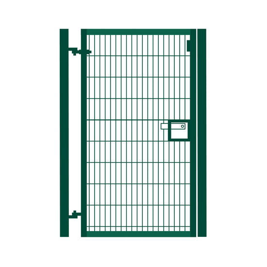 Single Leaf V Mesh Gate – Naylor Fencing